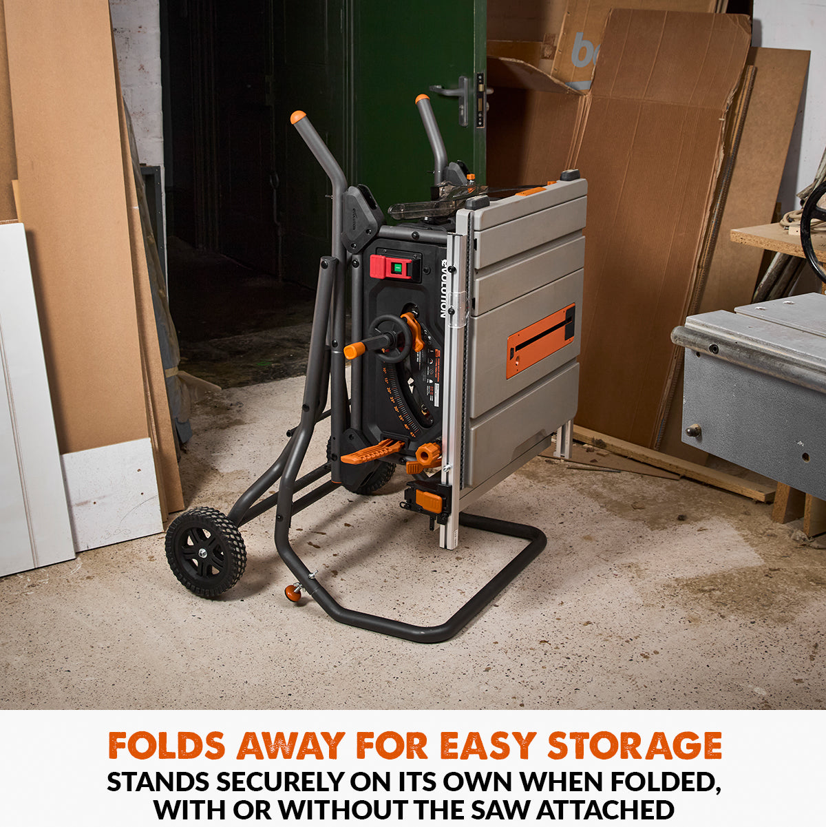 Evolution Compact Folding Wheeled Stand For R255TBL Table Saw ...