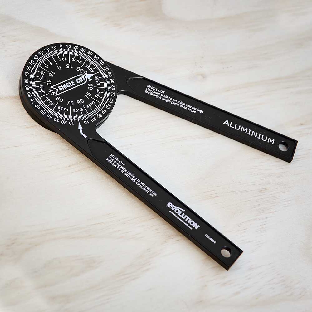 360 Degree Aluminium Mitre Saw Protractor from Evolution | Evolution ...
