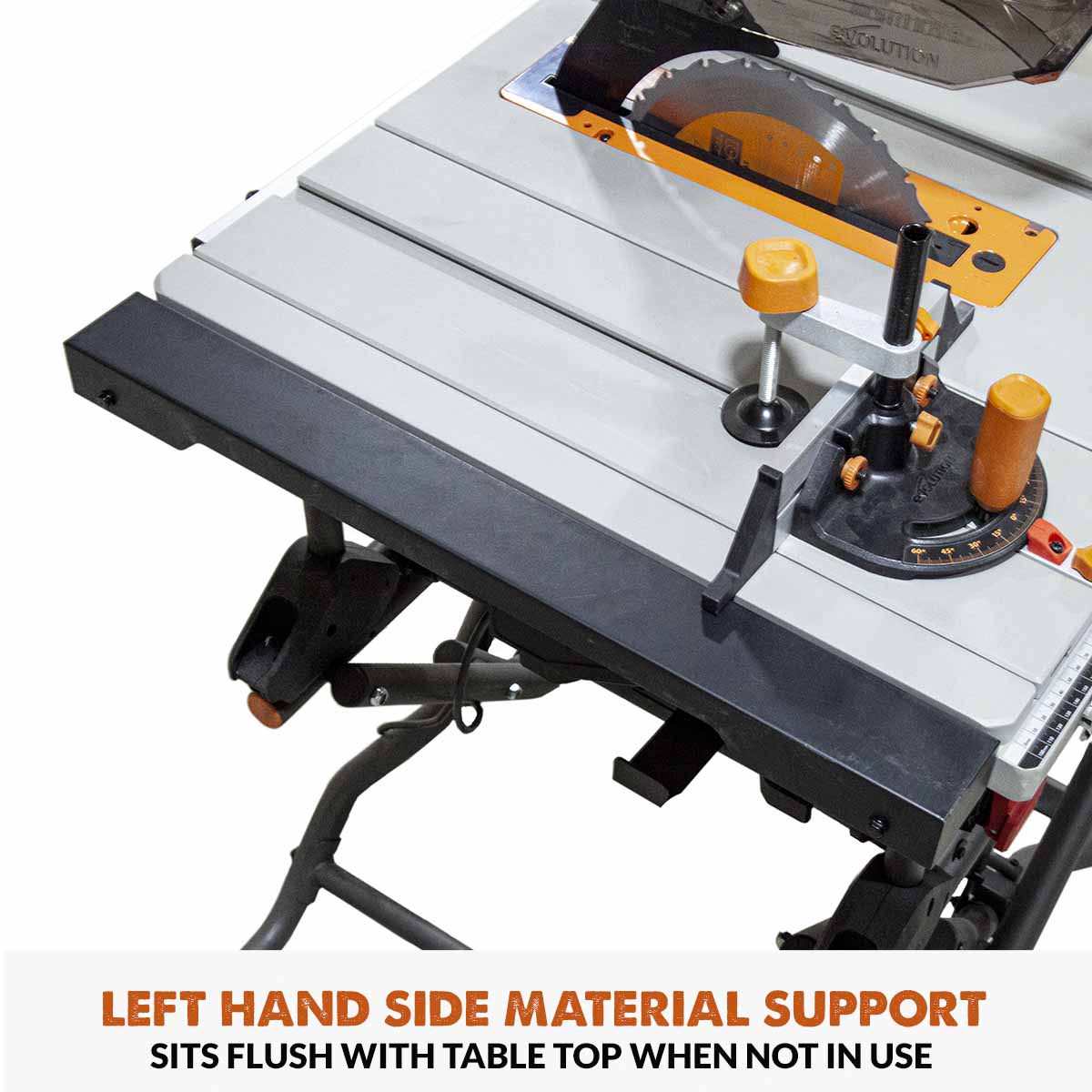 Left Side Table Extension For Evolution R255TBL/+ Portable Table Saws ...