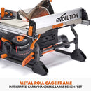 Evolution R255TBL Portable Jobsite Table Saw | Evolution Power Tools UK