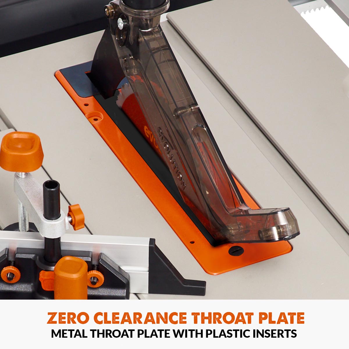 R255TBL/+ Zero Clearance Metal Throat Plate Upgrade kit for all R255TB ...