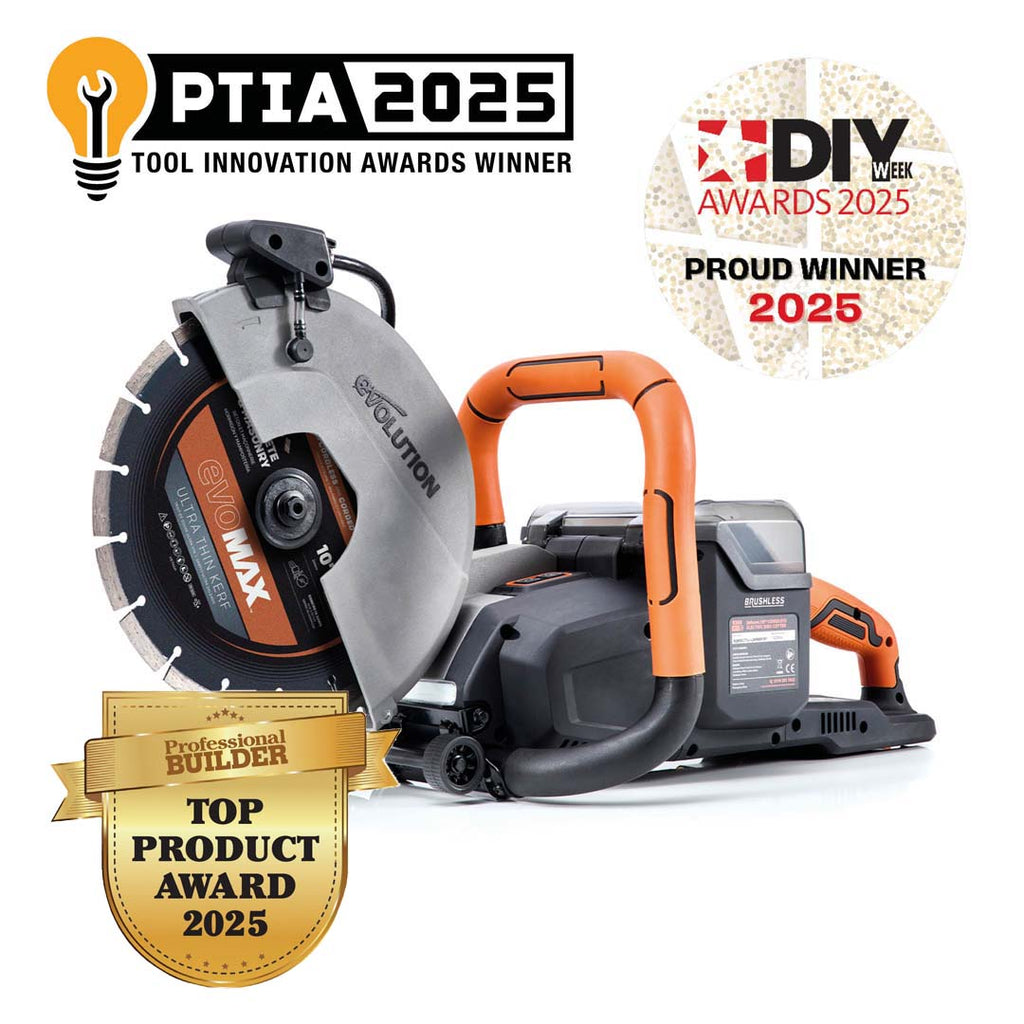 Disc Cutters | Electric & Cordless Concrete Saws | Evolution ...