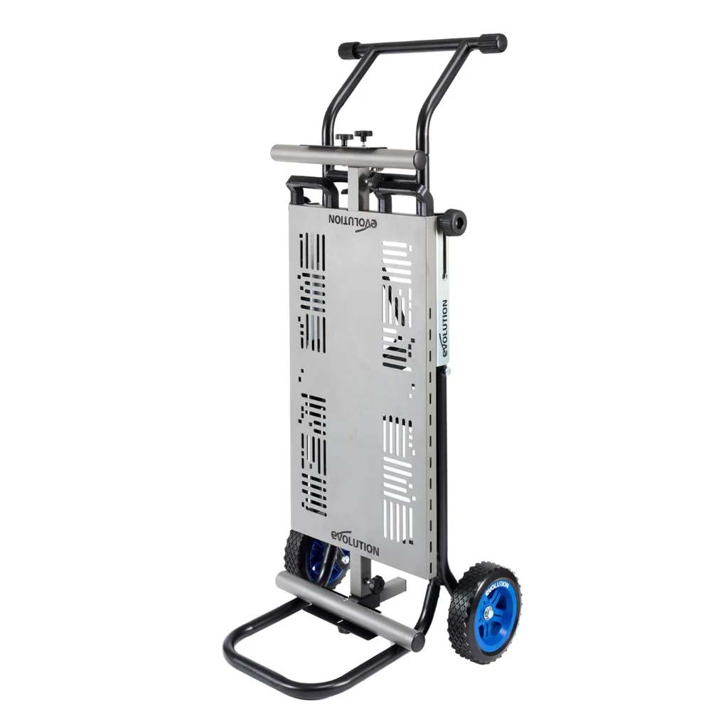 Evolution S355MCS Mitre Chop Saw Wheeled Stand With Powerlift Assist ...