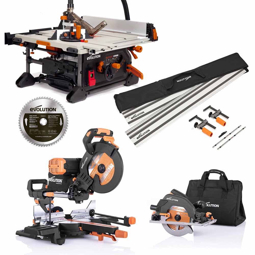 Ultimate Workshop Bundle - Table Saw, Double Bevel Mitre Saw, Circular ...