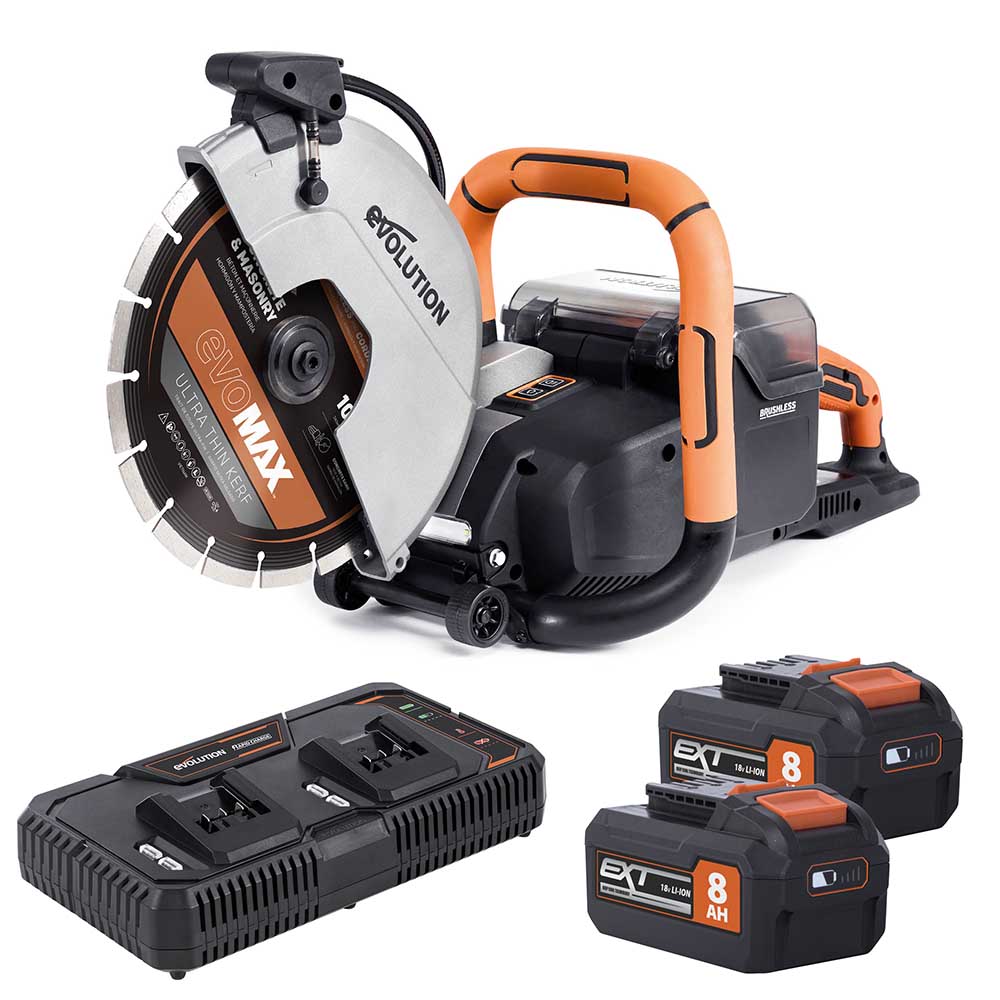 R260DCT-Li Cordless 260mm Disc Cutter With Automatic Water-Fed Dust Su ...
