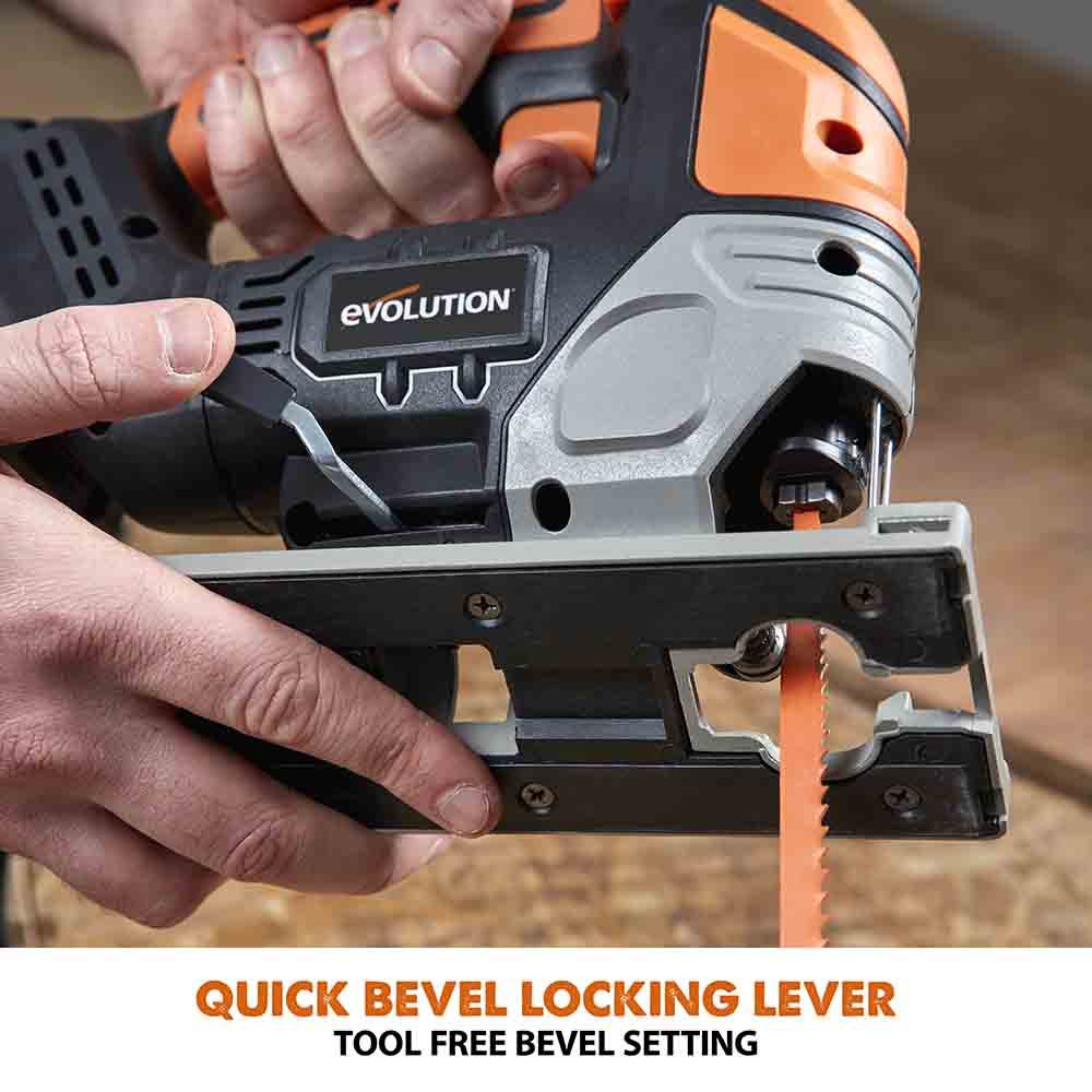 Evolution Cordless R90JGS-Li Jigsaw 18v Li-Ion EXT Inc Multi-Material ...