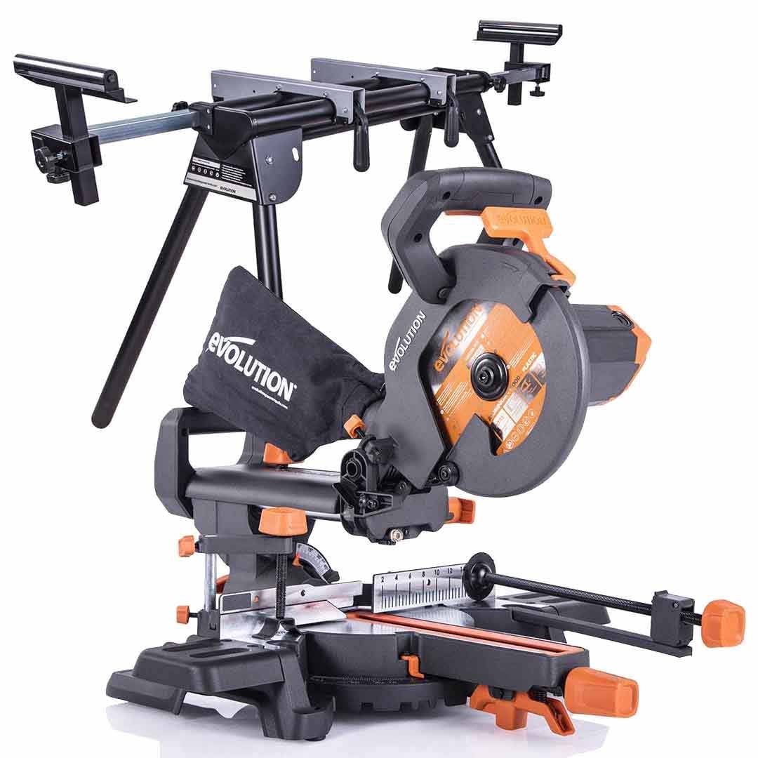 Evolution R210SMS-300+ Sliding Mitre Saw & Stand Bundle — Evolution ...