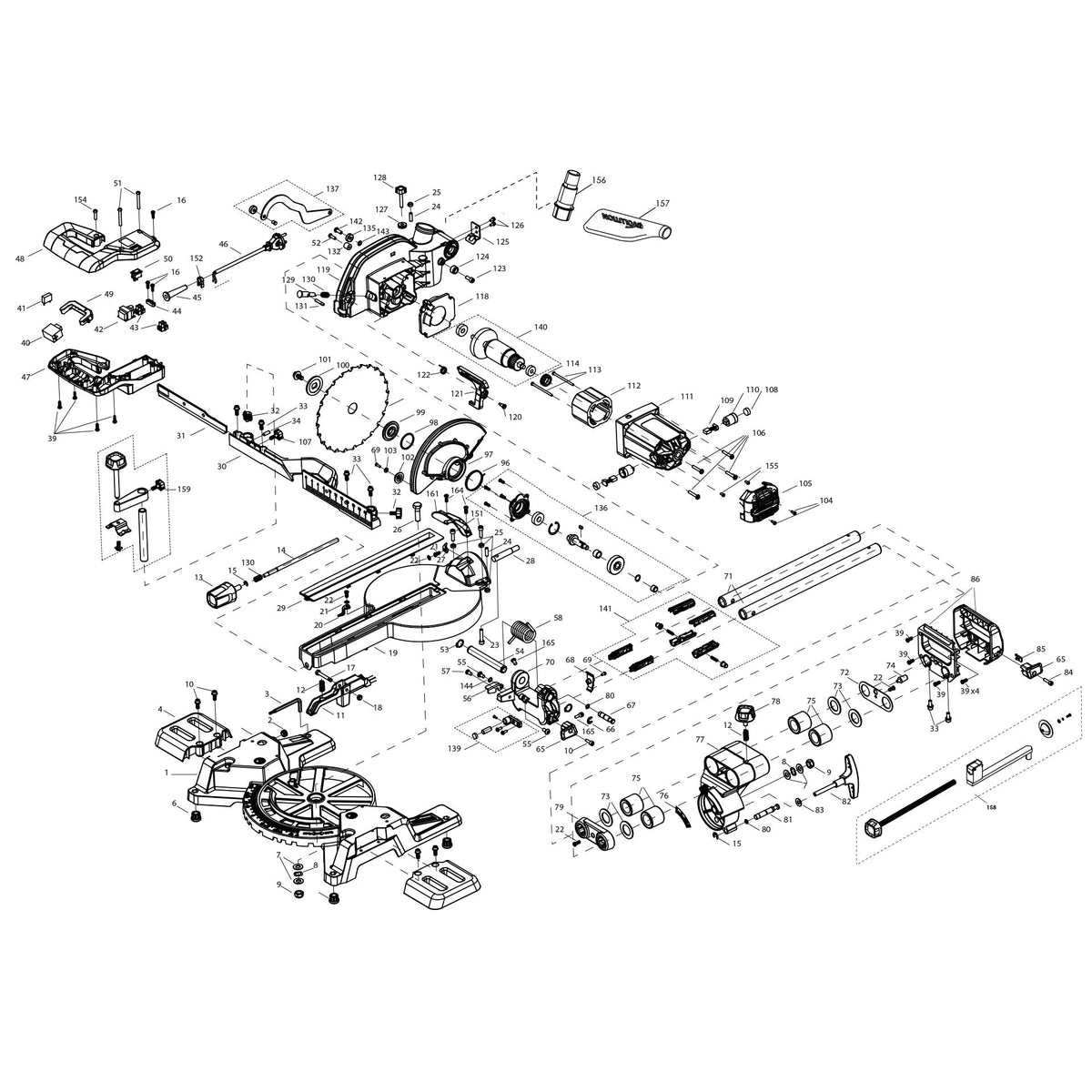 Evolution R210SMS-300+ Spare Parts — Evolution Power Tools UK