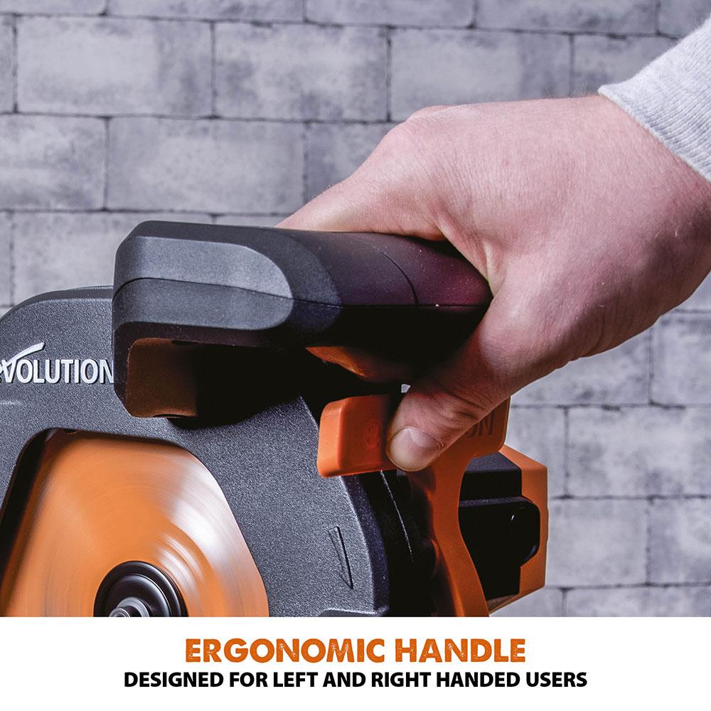 Evolution R210SMS+ 210mm Sliding Compound Mitre Saw With TCT Multi ...