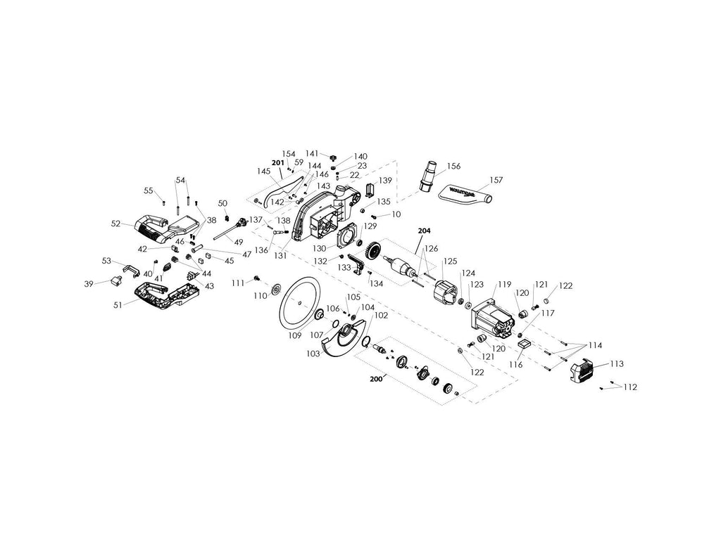 Spare Part Breakdown Diagrams — Evolution Power Tools UK