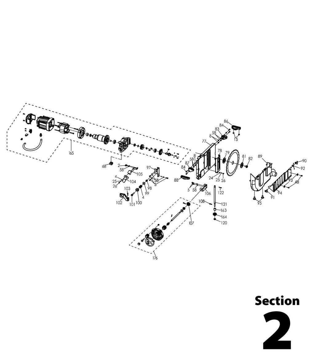 Spare Part Breakdown Diagrams — Evolution Power Tools UK